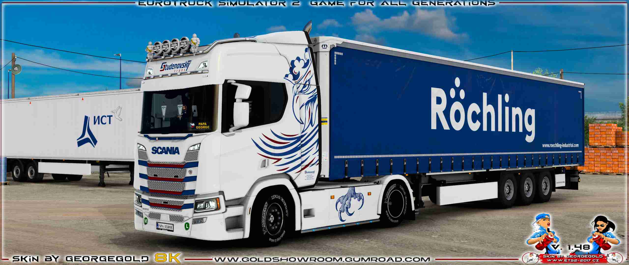 ETS 2 Skin Combo Scania R NG Studenovsky Trans