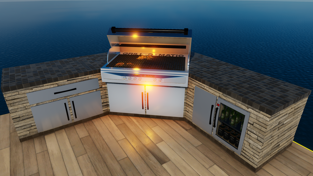 Outdoor Grill Station