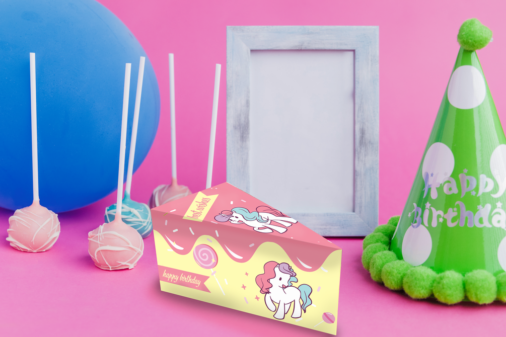 Cardboard Cake Starry Pony Box: Where Magic and Sweetness Collide, Cake ...