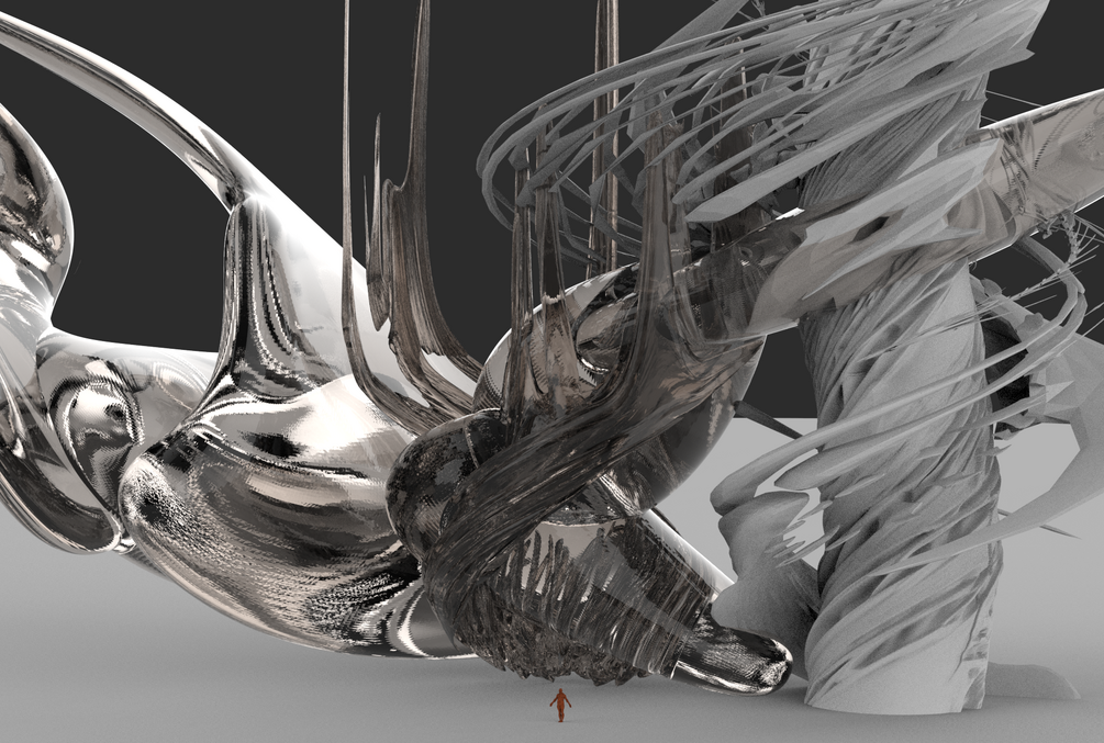 Twisting Shadows_ Digital Sculpture [ZBrush + .OBJ]