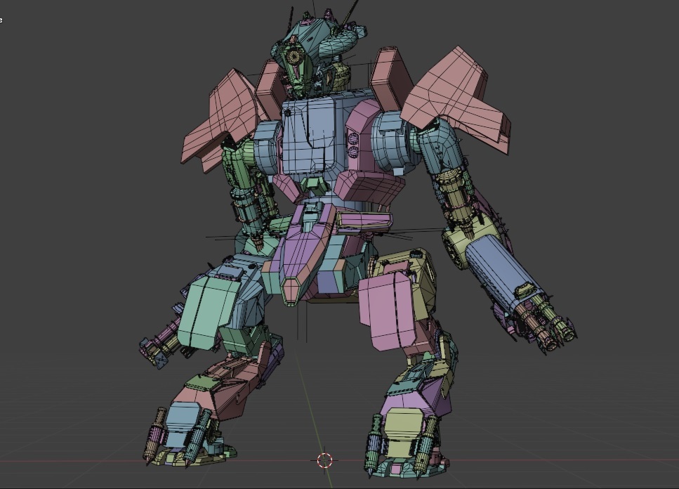 robot mecha blender rig BLENDER