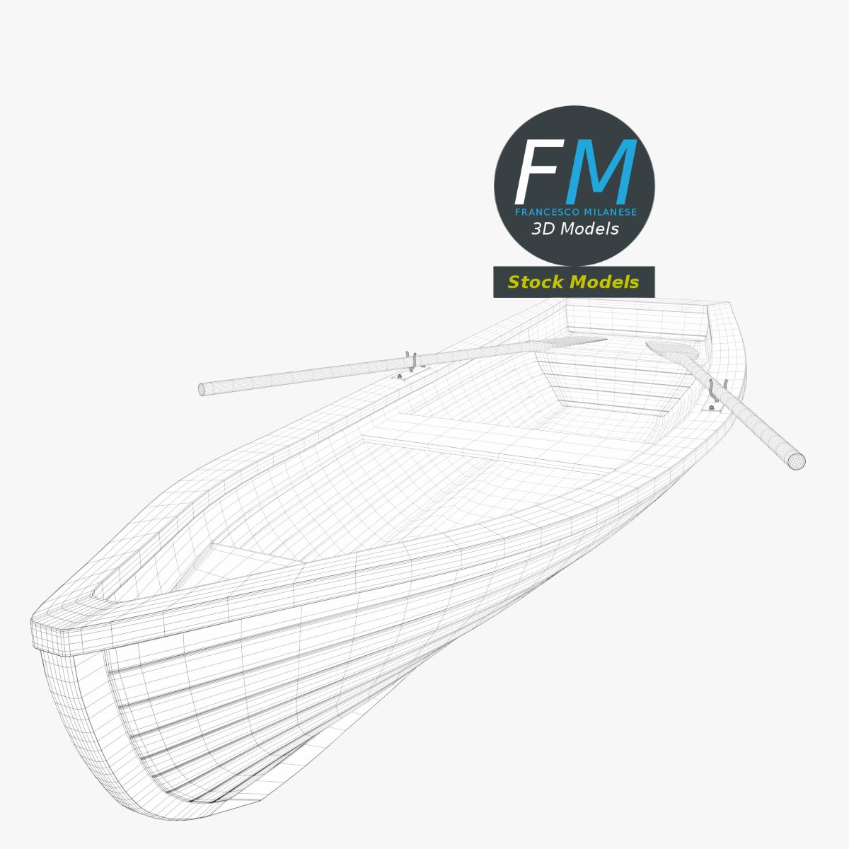 3D MODEL - Rowing boat 2