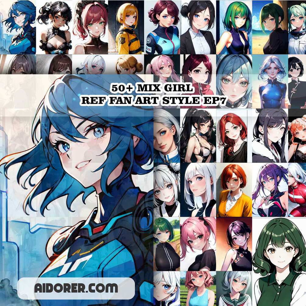 50+ MIX GIRL REF FAN ART STYLE EP7