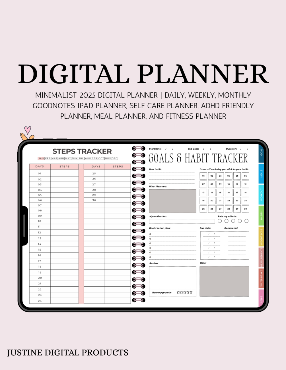 Minimalist Digital Planners for only 119 Php with a 60 Pages and 8 ...