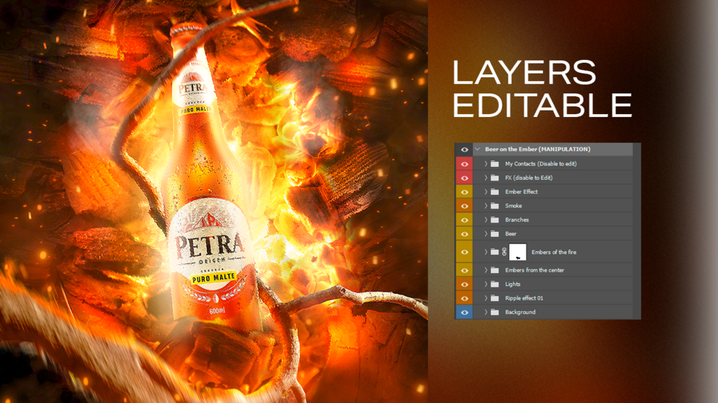 Beer on the Ember - PSD FILE EDITABLE