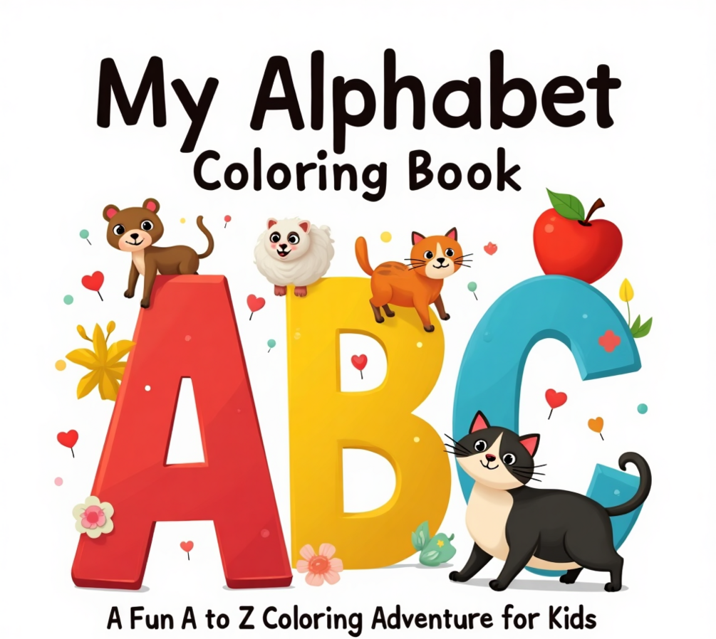 Alphabet Friends Coloring Book – A to Z Coloring Fun for Kids