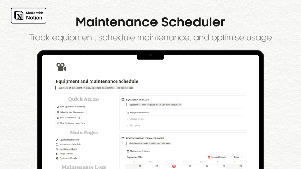 Maintenance Scheduler