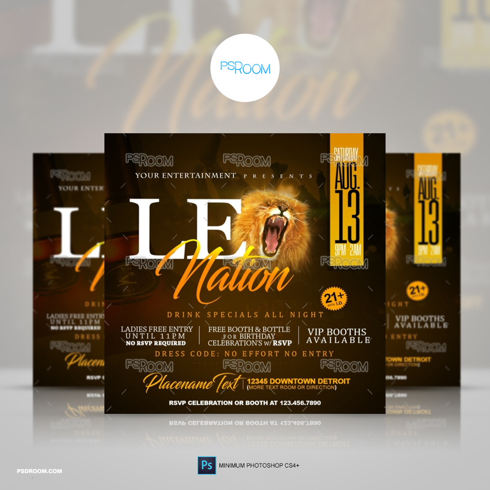 Leo Nation Flyer Template
