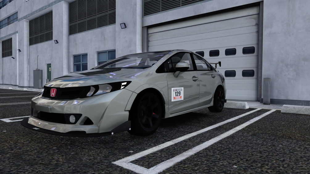 Civic sedan with 8th gen civic front end and parts