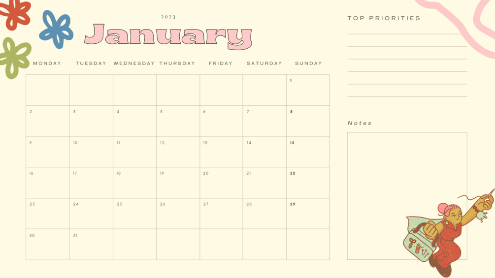 2023 Sustainability Calendar