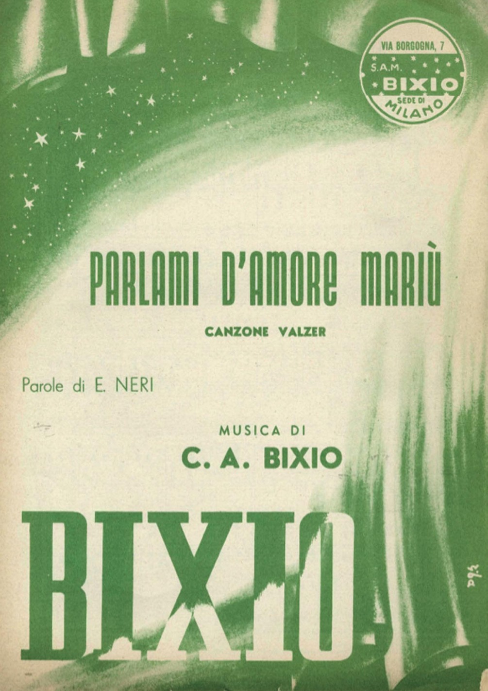 Cesare Andrea Bixio - Parlami D'amore Mariu