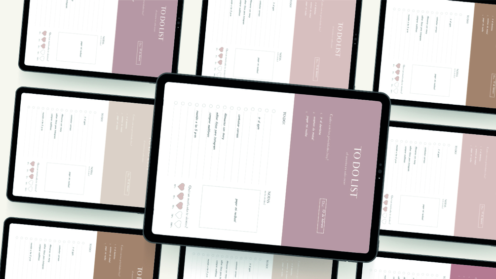 TO DO LIST - NEUTRAL PACK x5