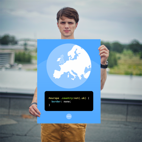 CSS Puns - Europe Country - Poster