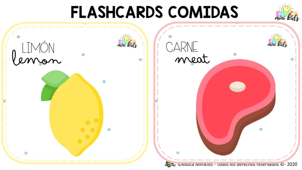 Flashcards comidas