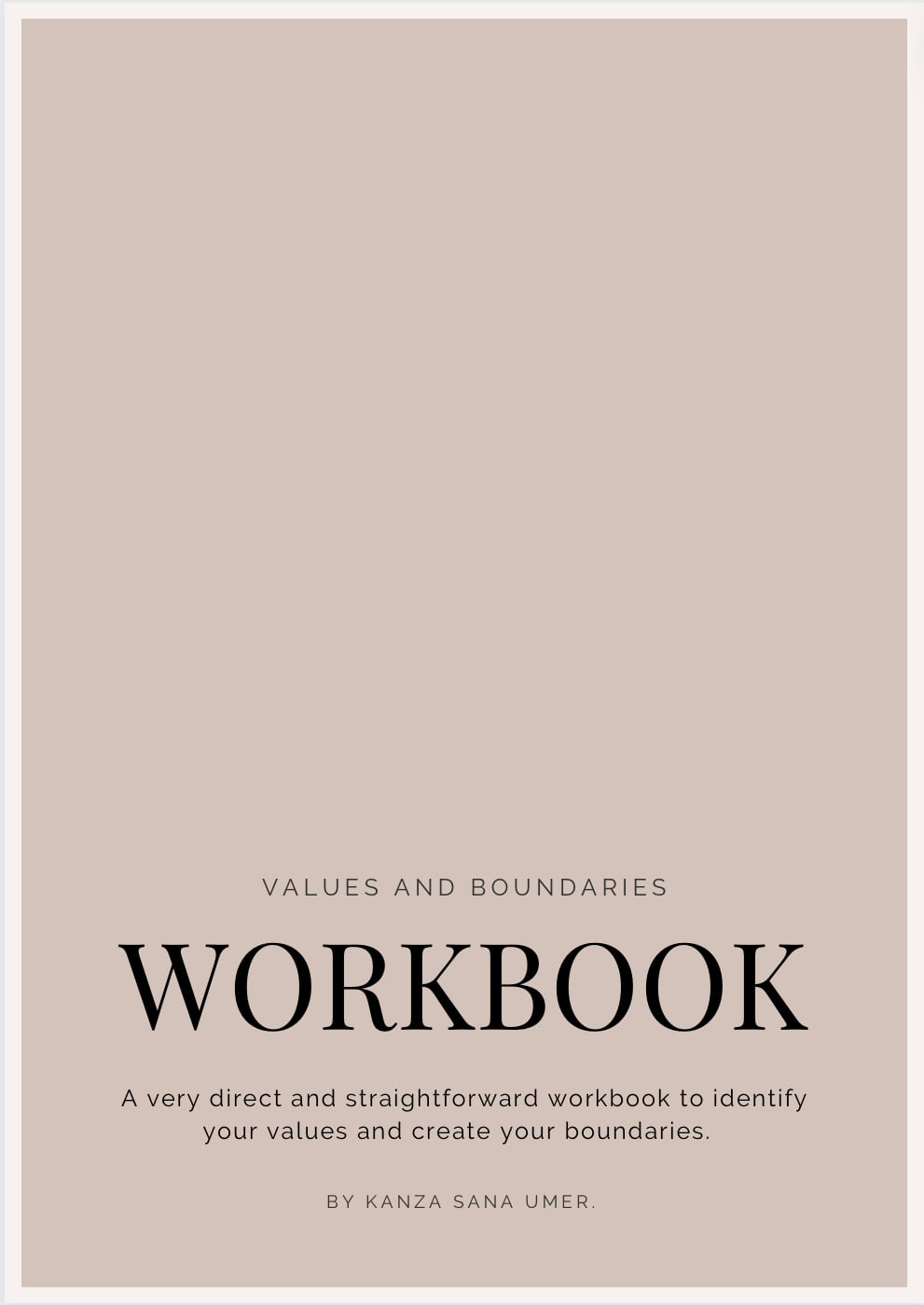 Creating Healthy Boundaries: A Journal