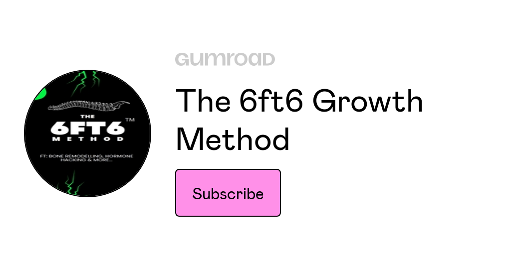 The 6ft6 Growth Method