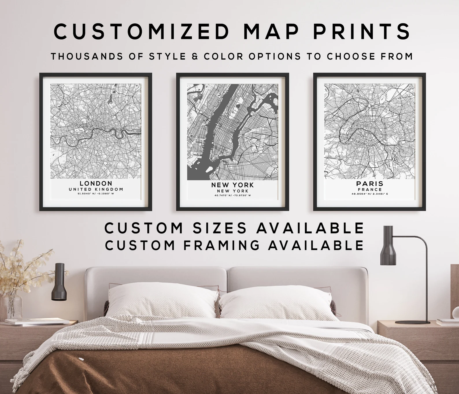 Stylish Map for Decoration, New York City Wall Map – USA