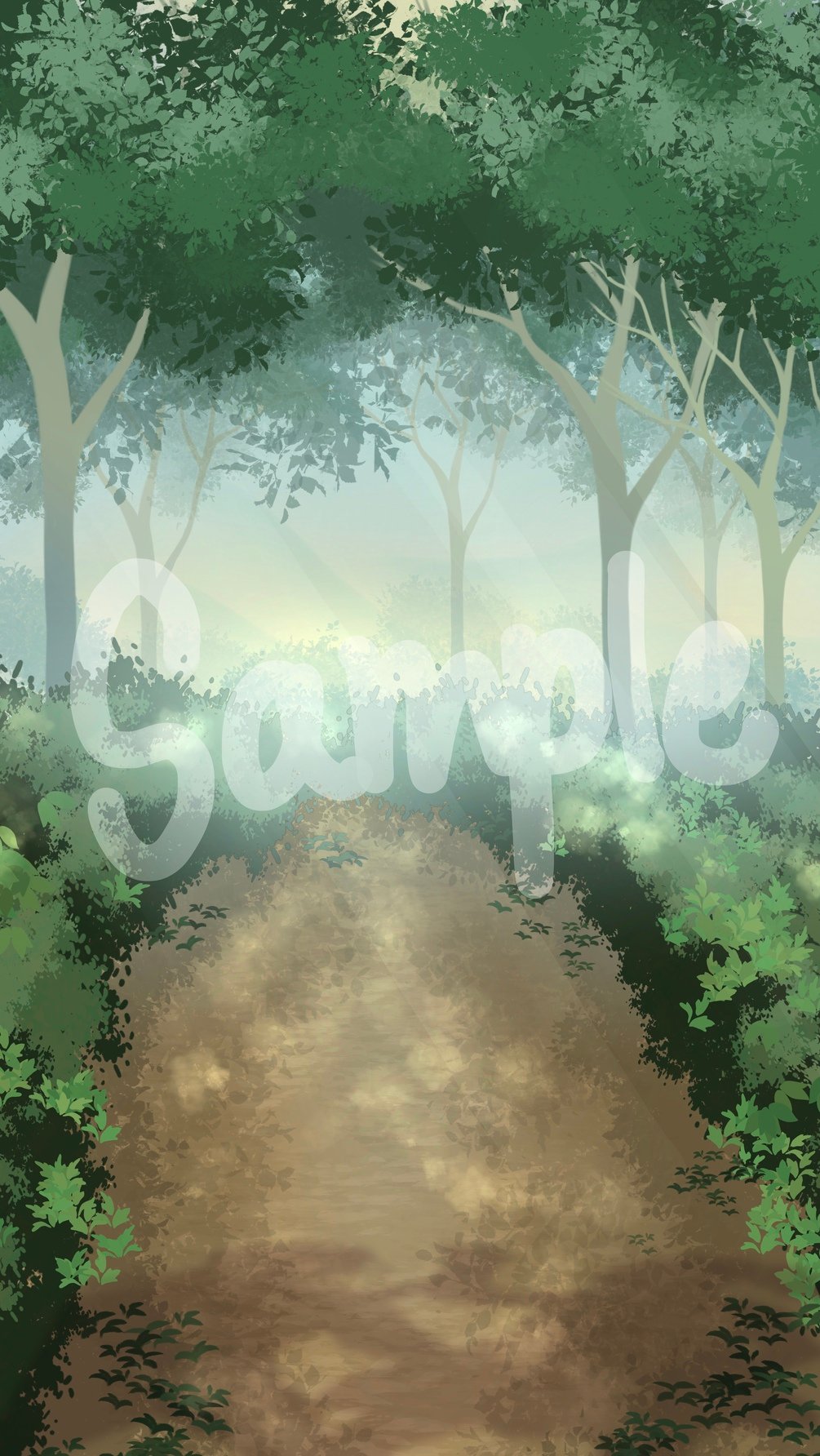 1 panel episode background sunny forest