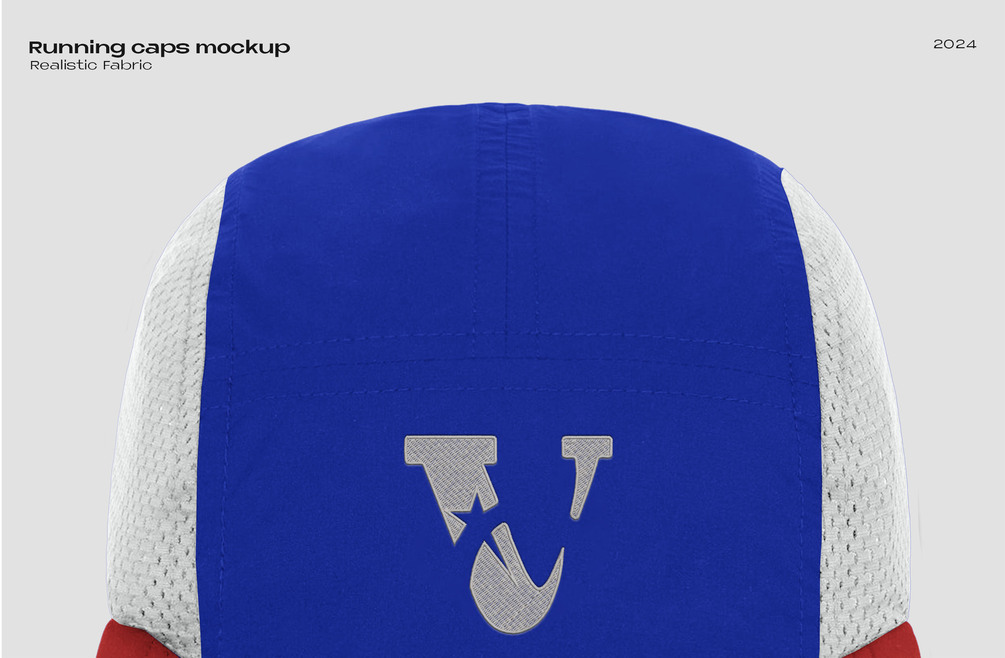 Running caps mockup