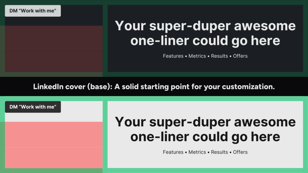 LinkedIn cover (base) - Canva template