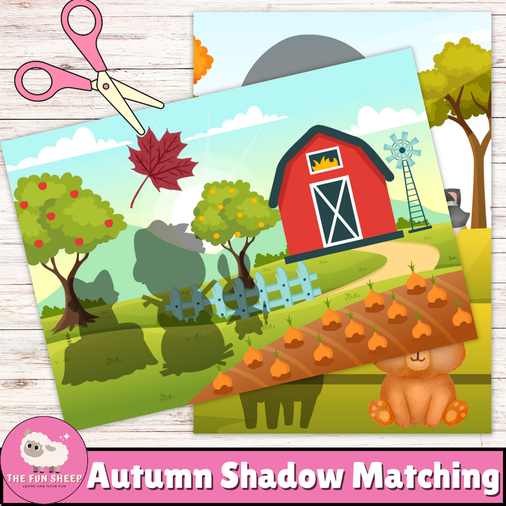 Autumn Shadow Matching | Woodland Animals cut and paste activity - Fall ...