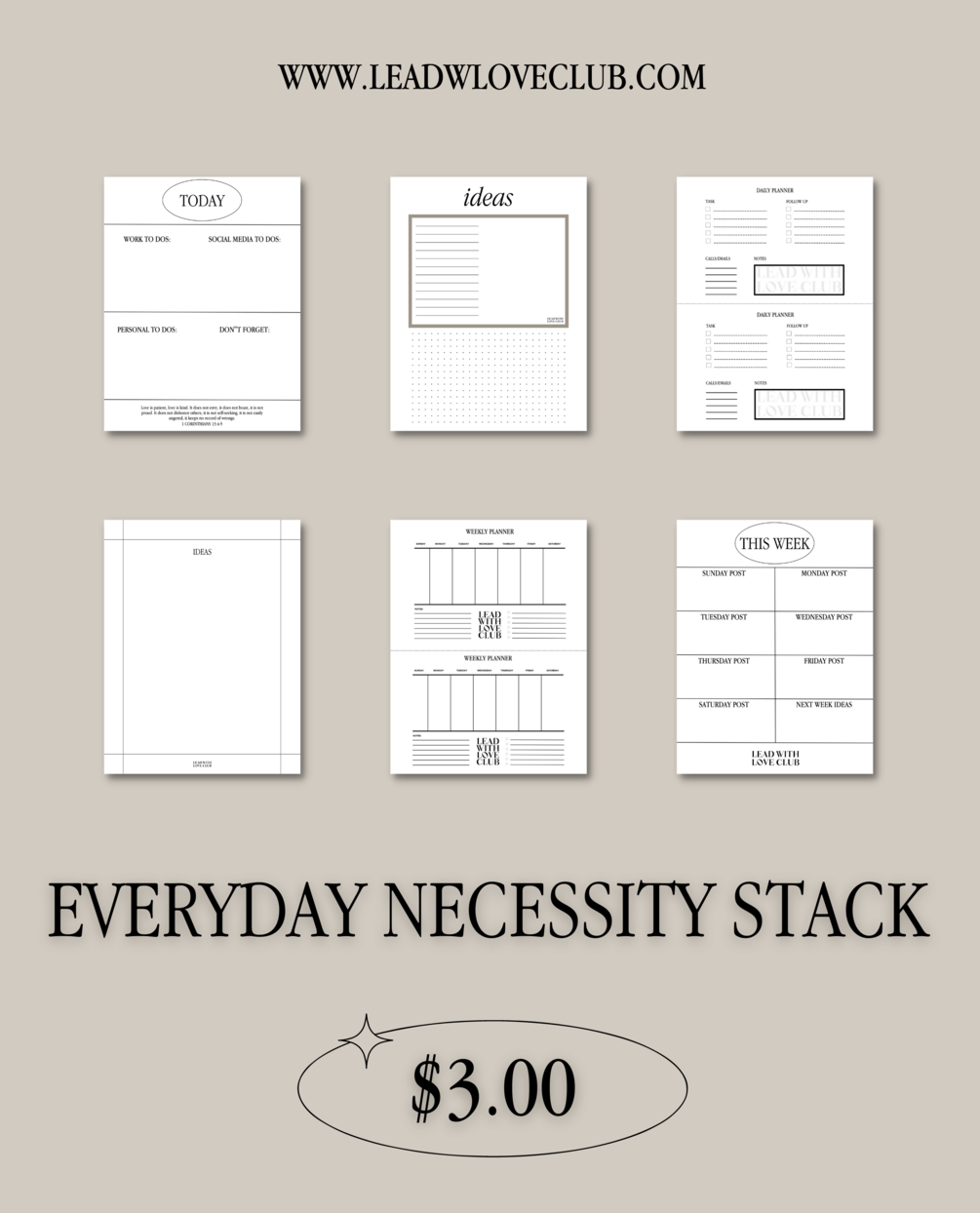 Everyday Needs Stack