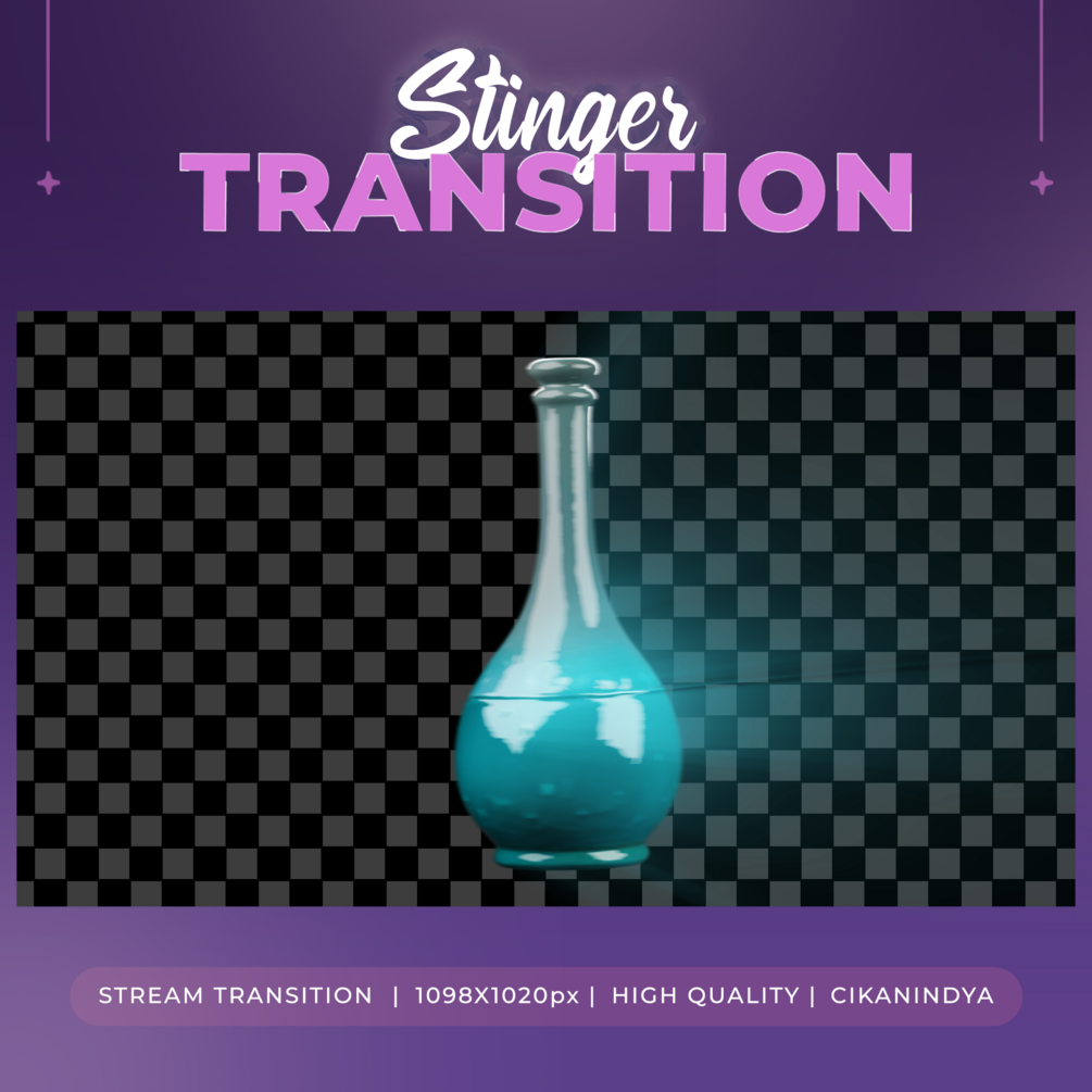 Stinger Transition | Blue Magic Potion Animation for RPG Stream Scenes ...