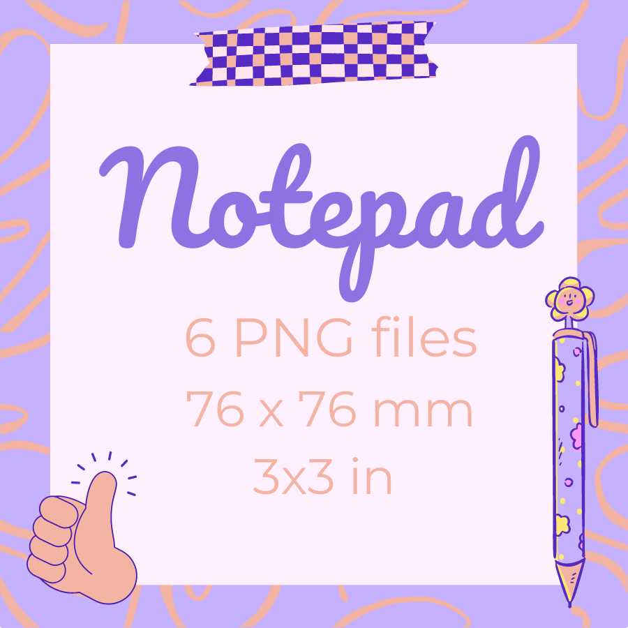 Violet notepad