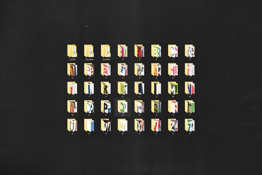 1200+ Letter Cutouts Multilanguage