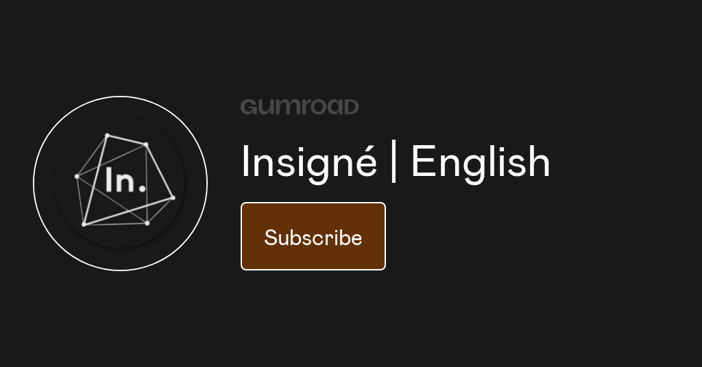 Insigné | English
