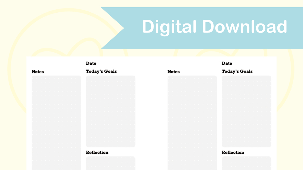 Daily Vertical, Grey Dot Grid Printable Layout