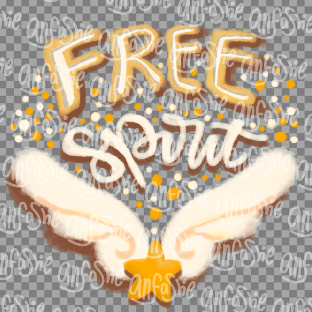 Free Spirit PNG - Digital Download, Sticker Design, Sublimation Design ...