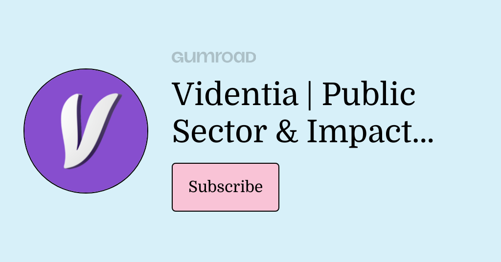 Videntia | Public Sector & Impact Careers