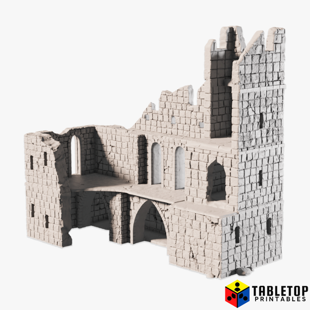 Medieval Ruined Keep - Digital STL Files