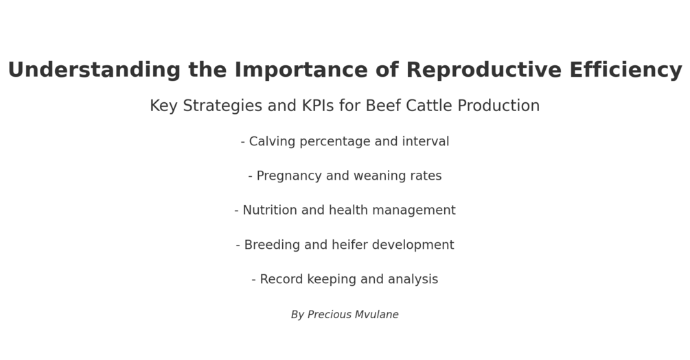 Mini Guide: Understanding Reproductive Efficiency for Beef Cattle Farm ...