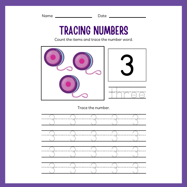 Numbers Fun! Kindergarten Math Workbook