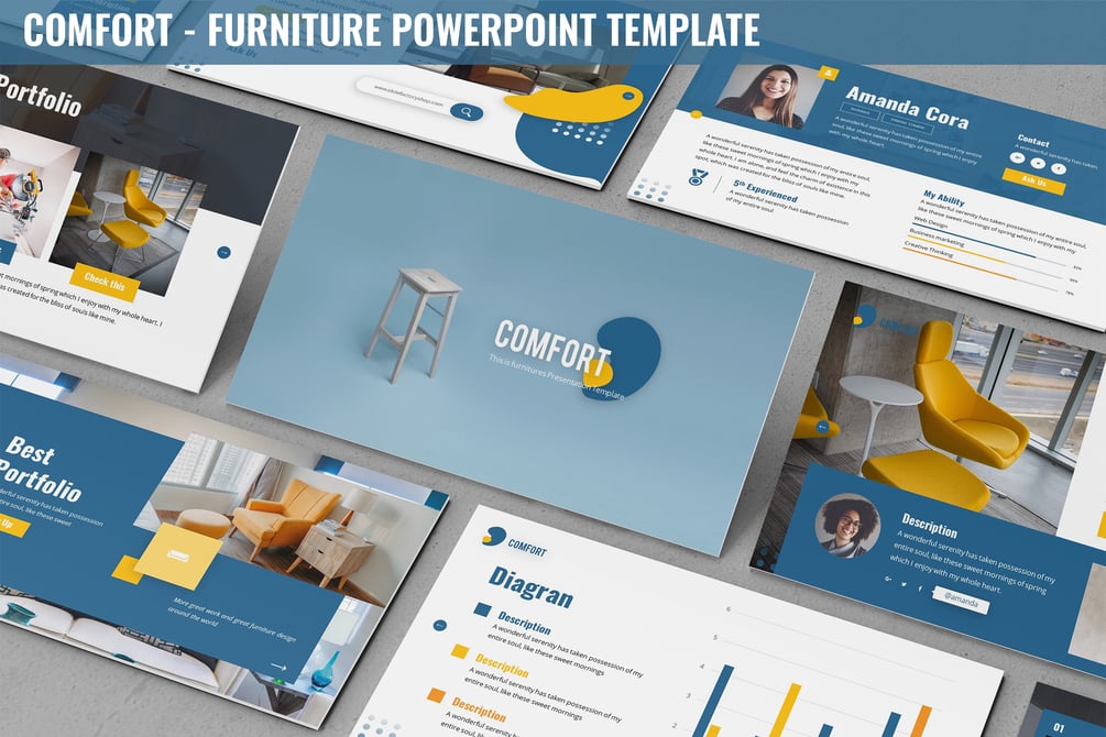 Comfort - Free Furniture Powerpoint Template
