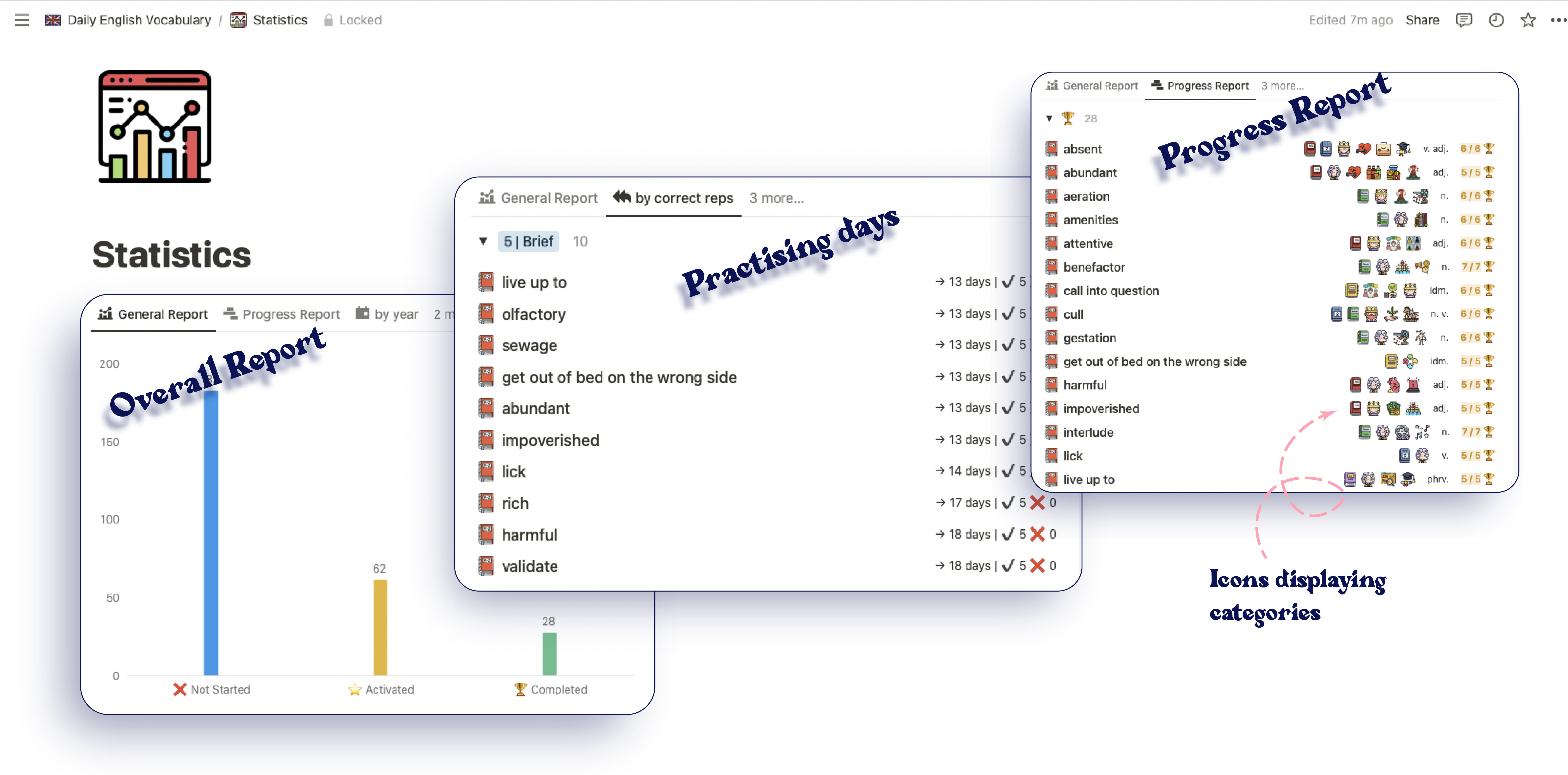 Daily English Vocabulary (Notion Template)