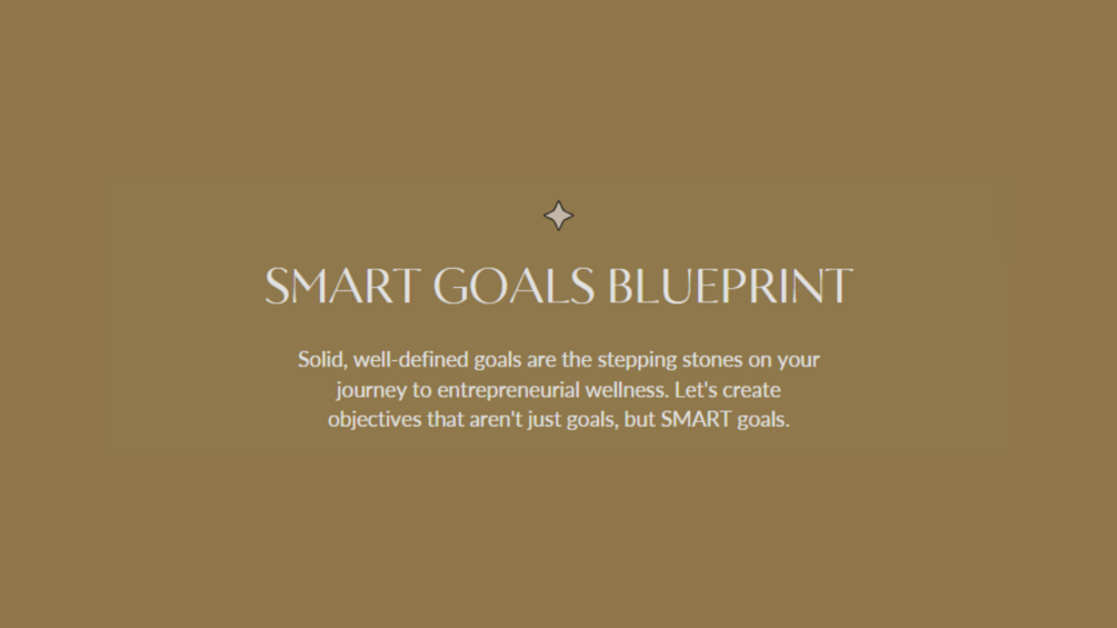 SMART Goals Blueprint