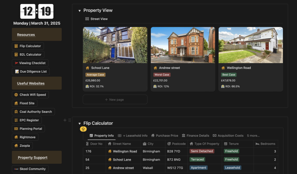 Advanced Flip Calculator