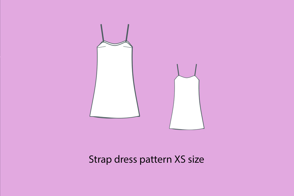 Strap dress pattern