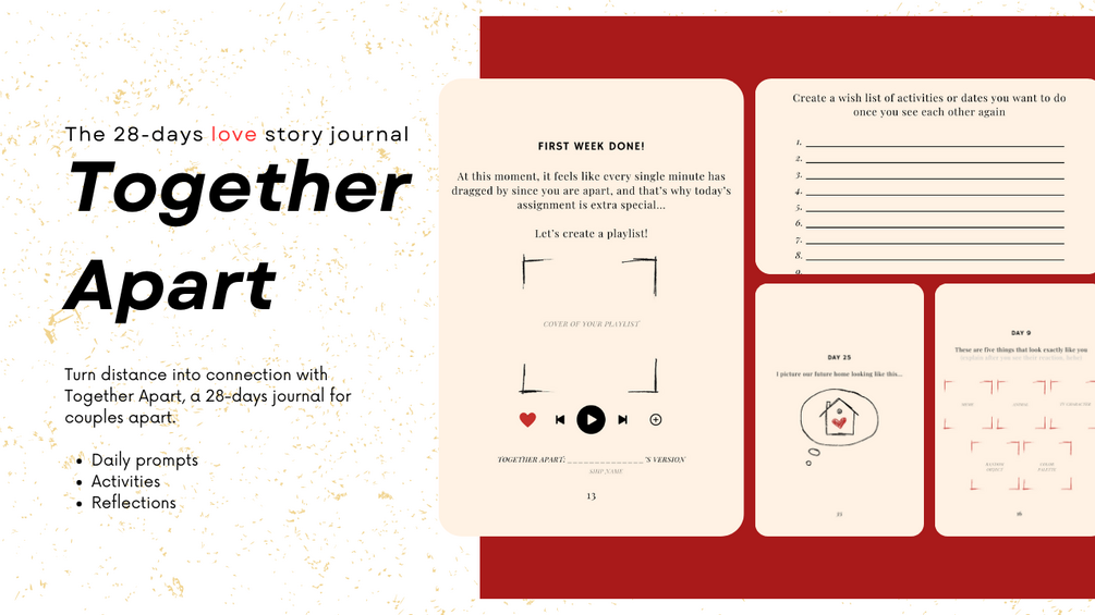 Together Apart: The 28 days love story journal
