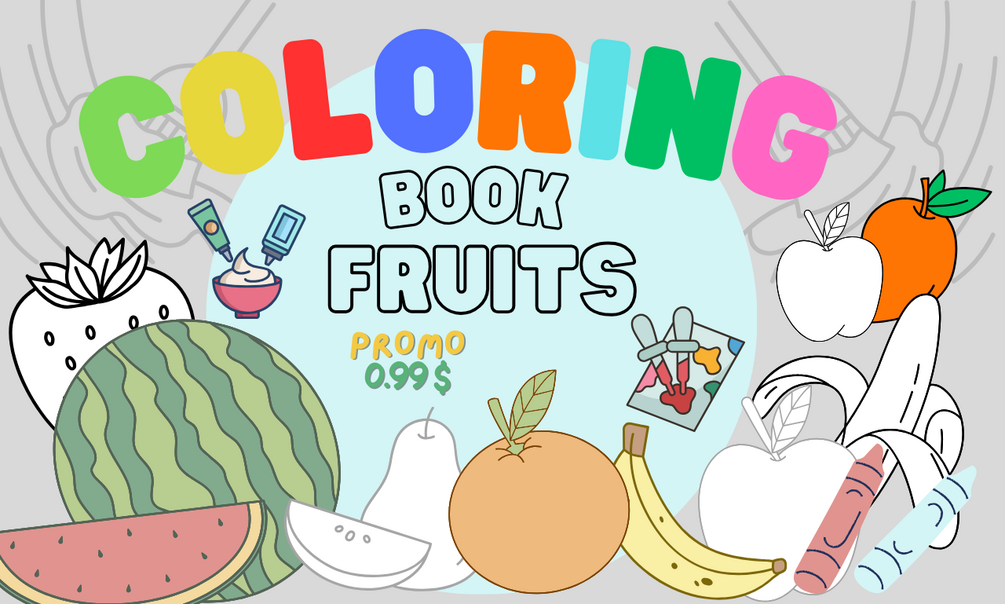 Color & Learn: Fruits Fun