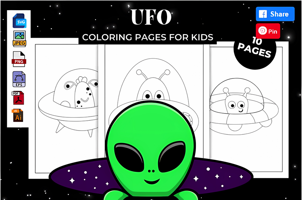 Ufo Coloring Pages