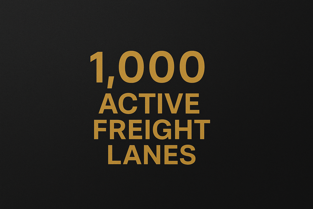 1,000 Active Lanes — Verified Shipper Leads