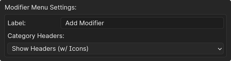 Classic Modifier Menu | (Blender 4.0+)