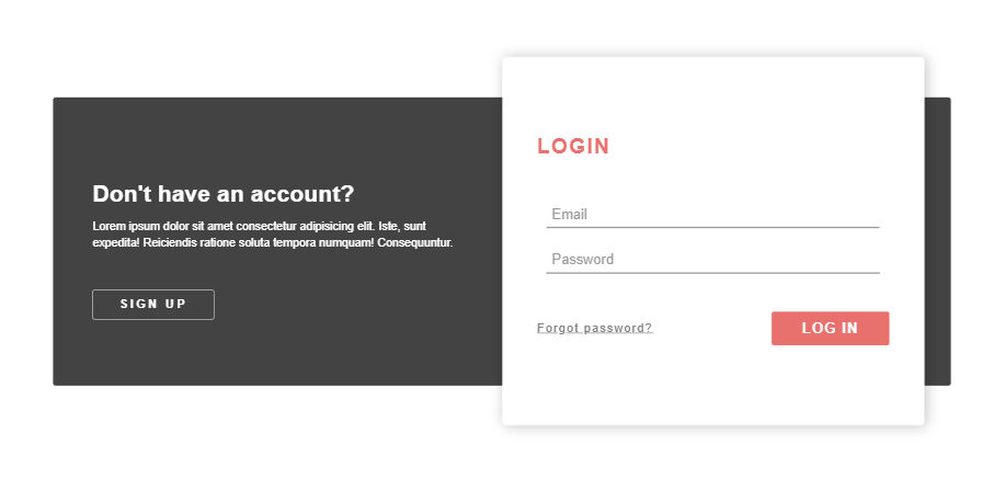 Animated Login Form Template (HTML & CSS)