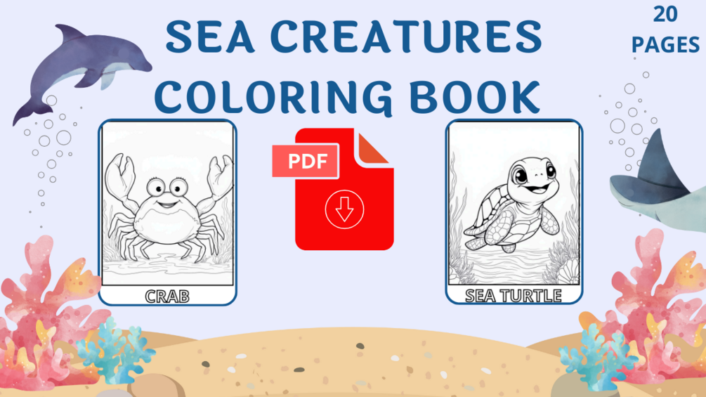 Under Sea Creatures Coloring Book