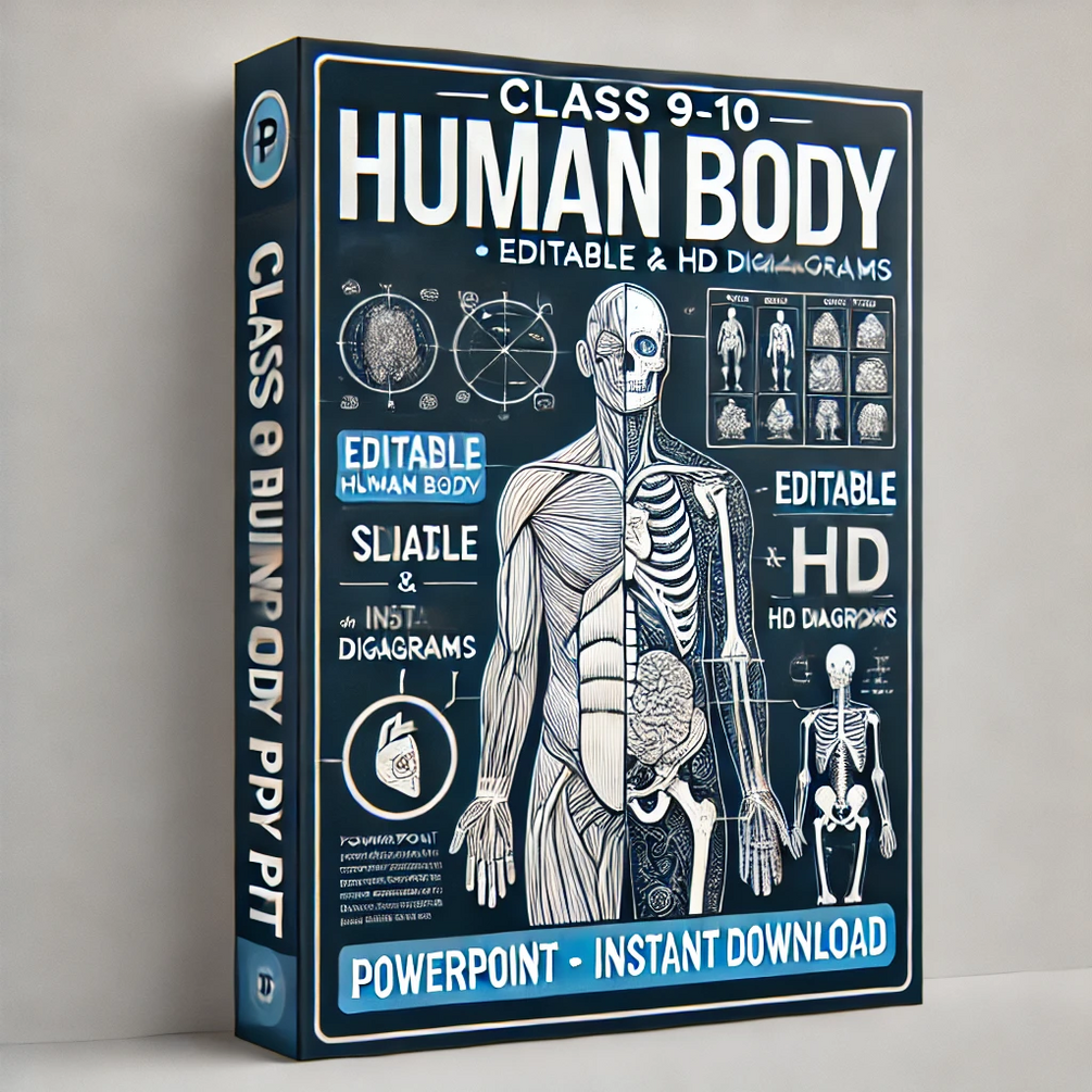 “Class 9-10 Human Body PPT | Editable & High-Quality Diagrams”