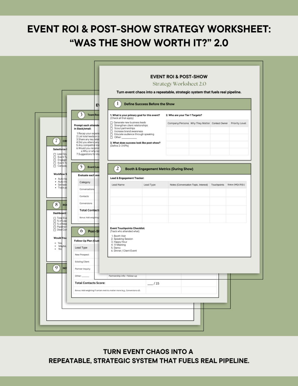 Event ROI & Post-Show Strategy Worksheet: “Was the Show Worth It?” 2.0